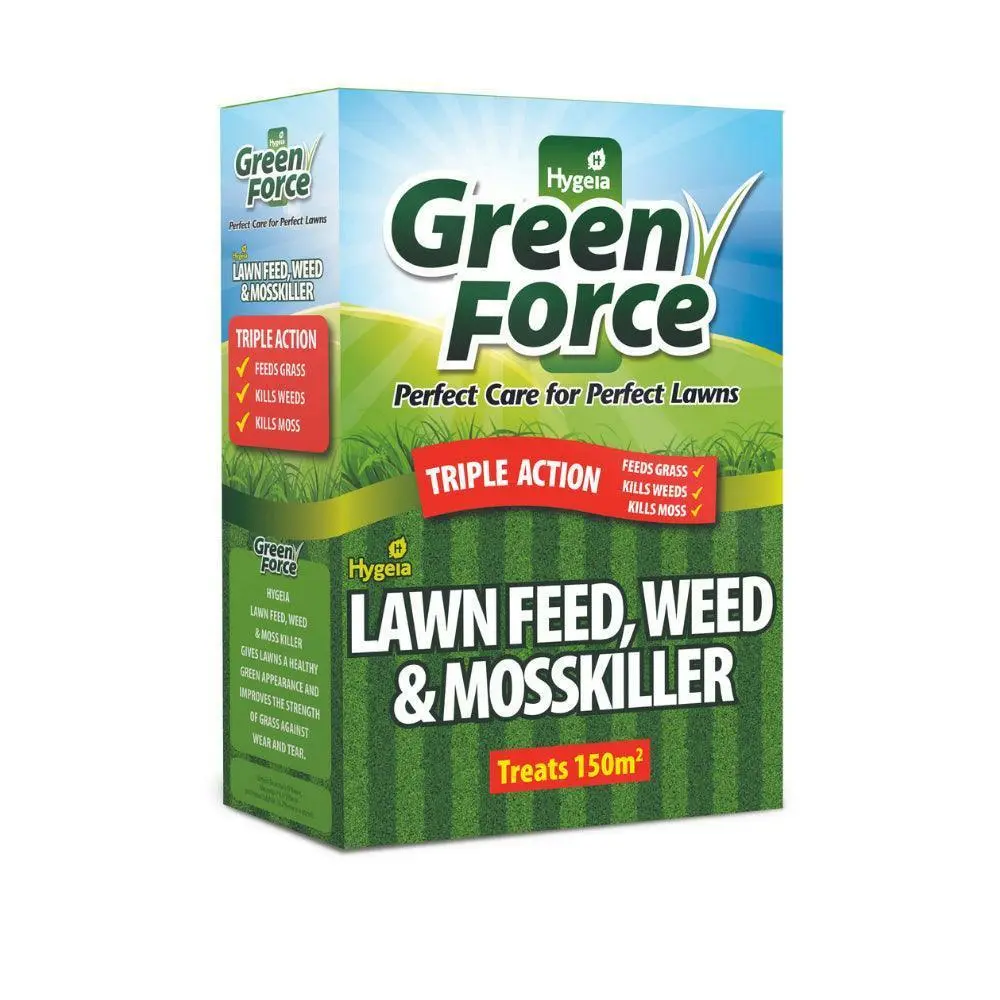 GreenForce 4in1 Lawn Feed, Weed & Mosskiller 3kg - Hanleys of Cork
