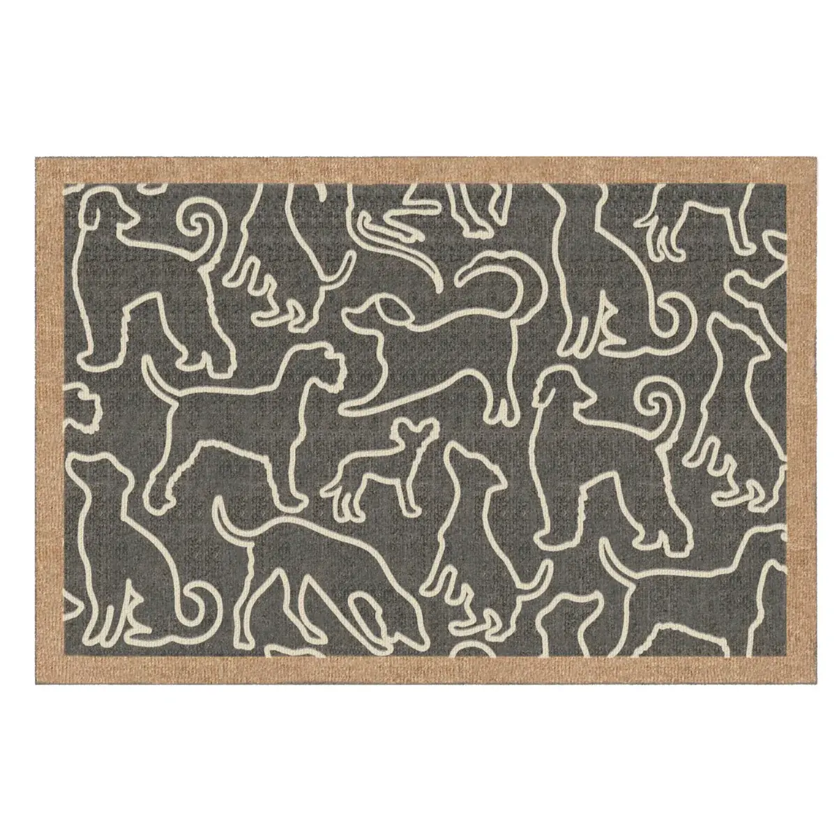 Howler & Scratch Patterned Outlined Dogs 50x75 - Hanleys of Cork