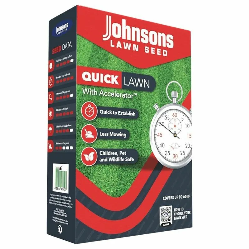 Johnsons Quick Lawn with Accelarator 1.275kg - Hanleys of Cork
