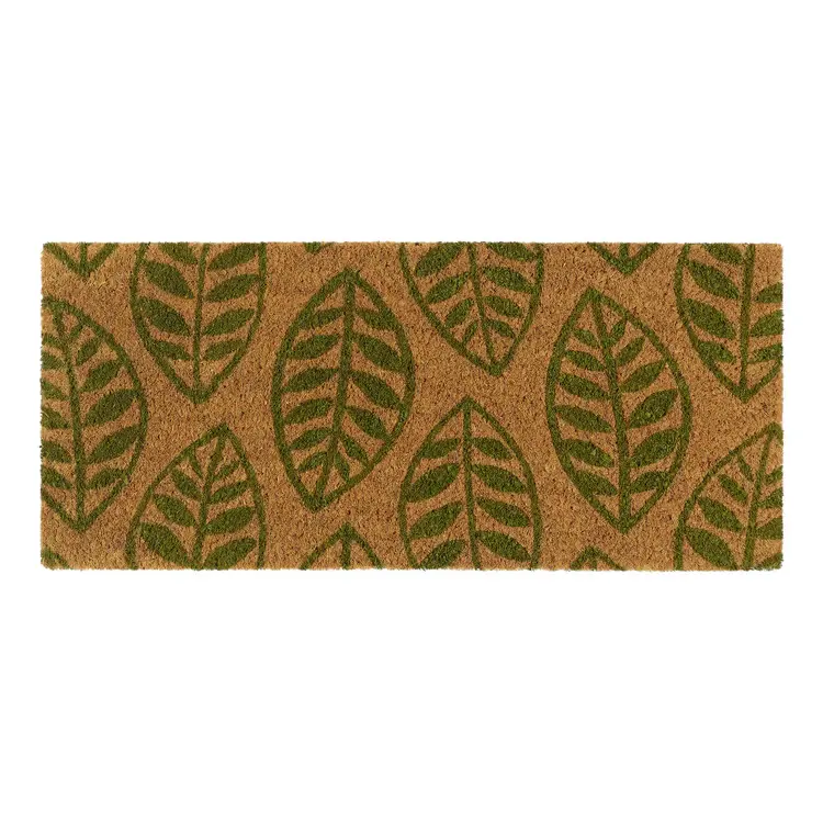 My Mat Coir Insert Green Leaves 23x53 - Hanleys of Cork